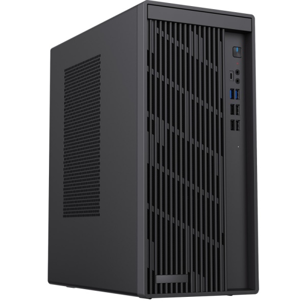 CiT Mentor Micro-ATX Office PC Case With USB Type C and 80mm Rear Black ...