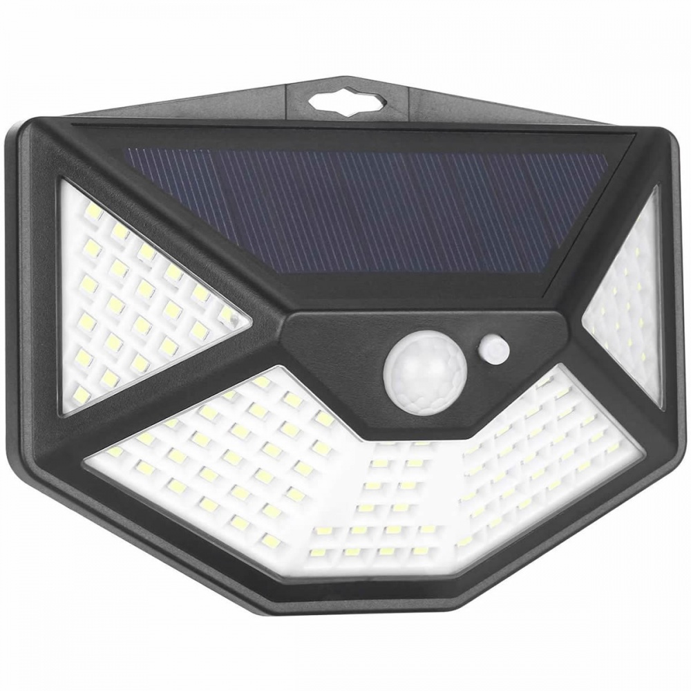 112 LED Solar Powered Motion Sensor Garden Wall / Fence Light ...