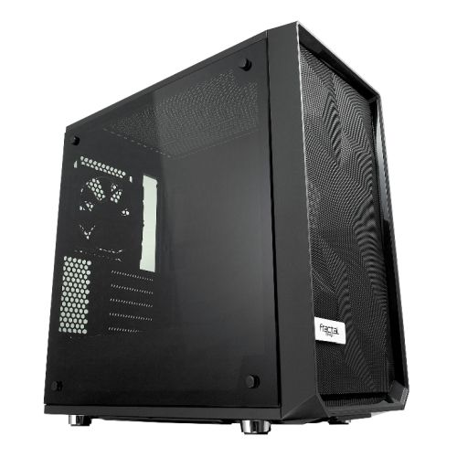 Fractal Design Meshify C Mini (Dark TG) Gaming Case w/ Dark Glass ...