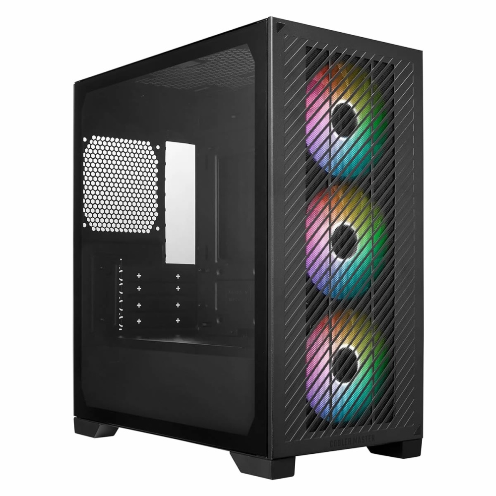 Cooler Master Elite 301 Gaming Case w/ Glass Side, Micro ATX, 3x ARGB ...
