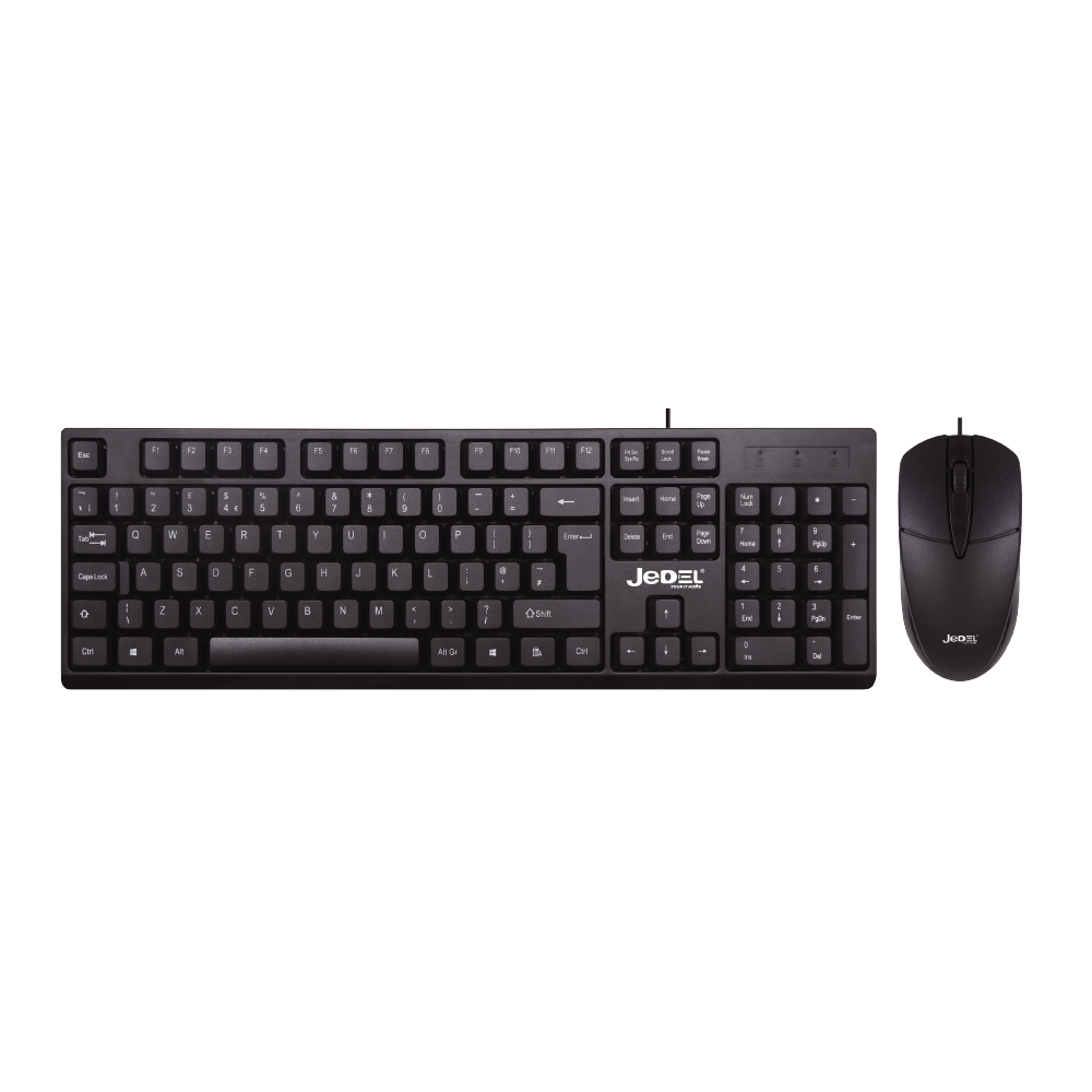 Jedel G13 Standard USB Wired Keyboard And Optical Mouse Set UK layout ...