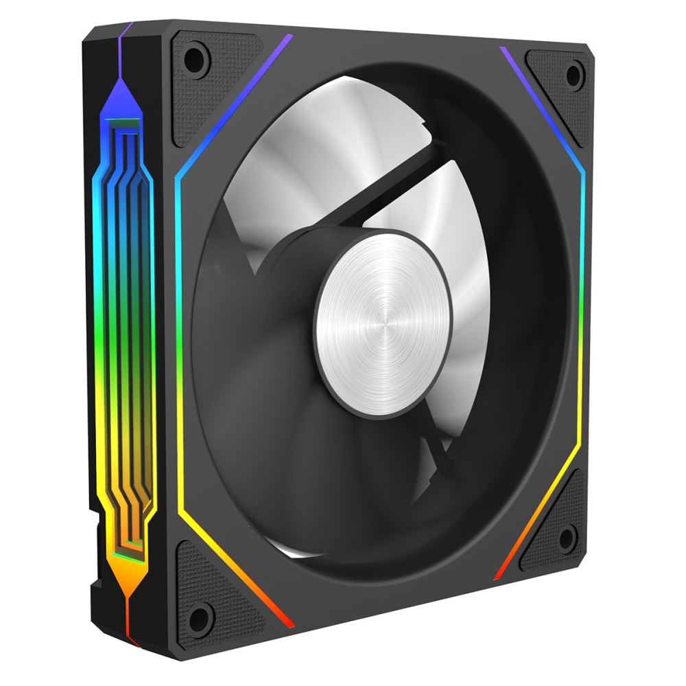 CIT Pro YH120 120mm ARGB LED Infinity Cooling Fan - Black - DigiDirect