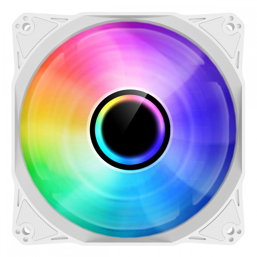 CIT Pro YH120 120mm ARGB LED Infinity Cooling Fan - White - DigiDirect