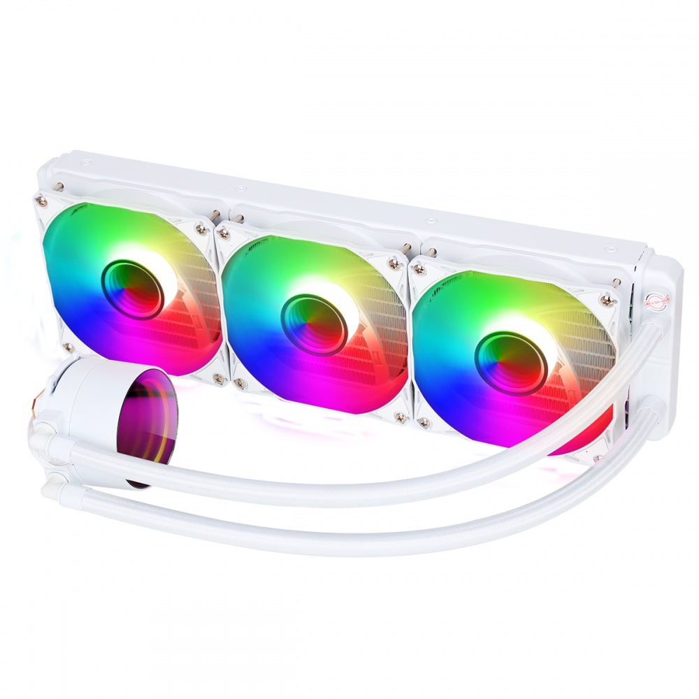 CIT PRO Glacier White 360mm ARGB AIO Water Cooler Liquid Cooling System ...
