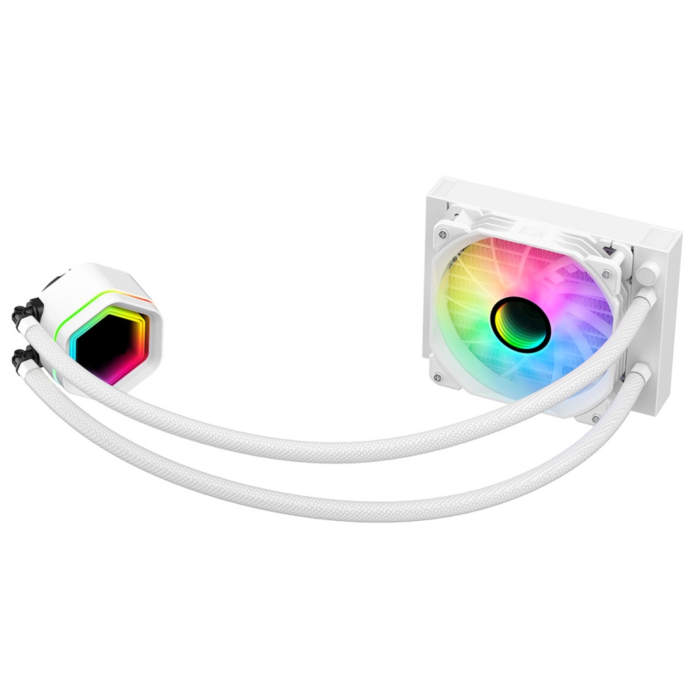 Powercool Edge White ARGB All-In-One 120mm Intel and AMD CPU Infinity ...