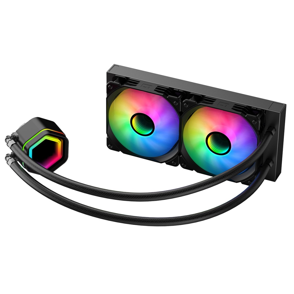 Powercool Edge Black ARGB All-In-One 240mm Intel and AMD CPU Infinity ...