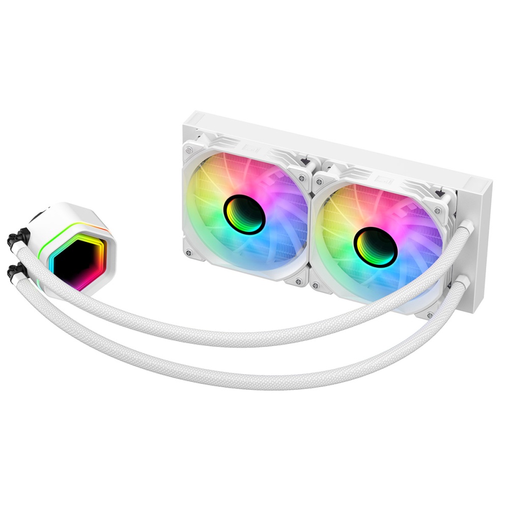 Powercool Edge White ARGB All-In-One 240mm Intel and AMD CPU Infinity ...