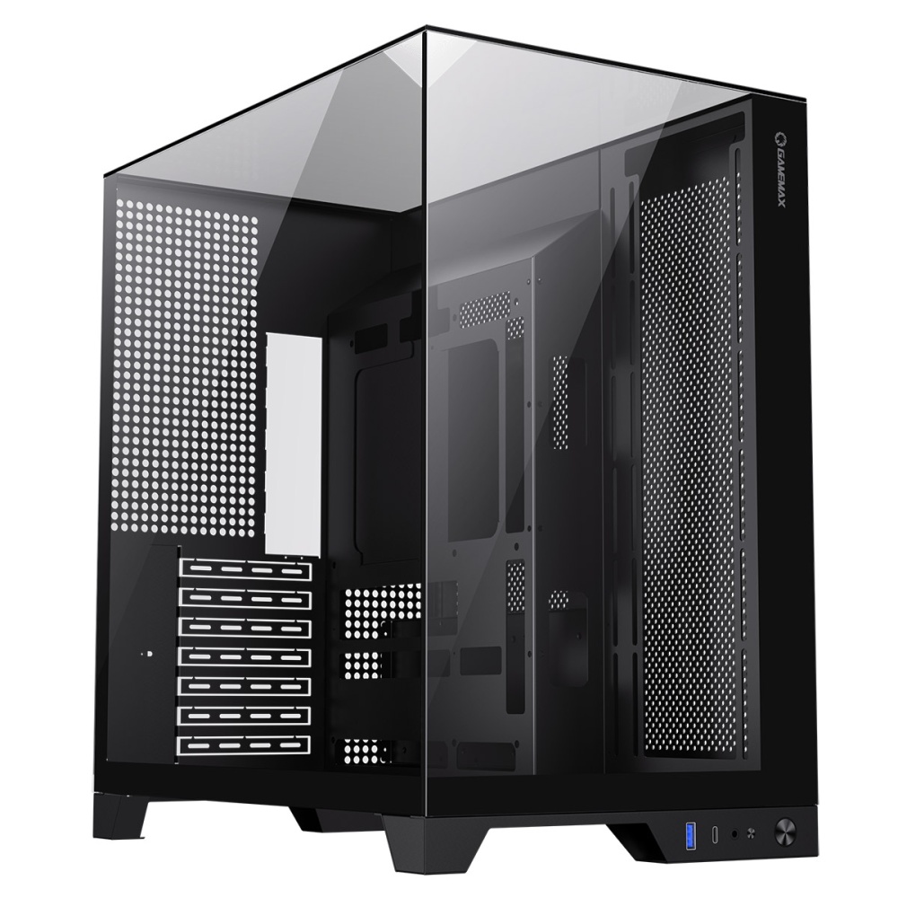 GameMax Infinity Plus Tower ATX PC Black Gaming Case With Three-Sided ...