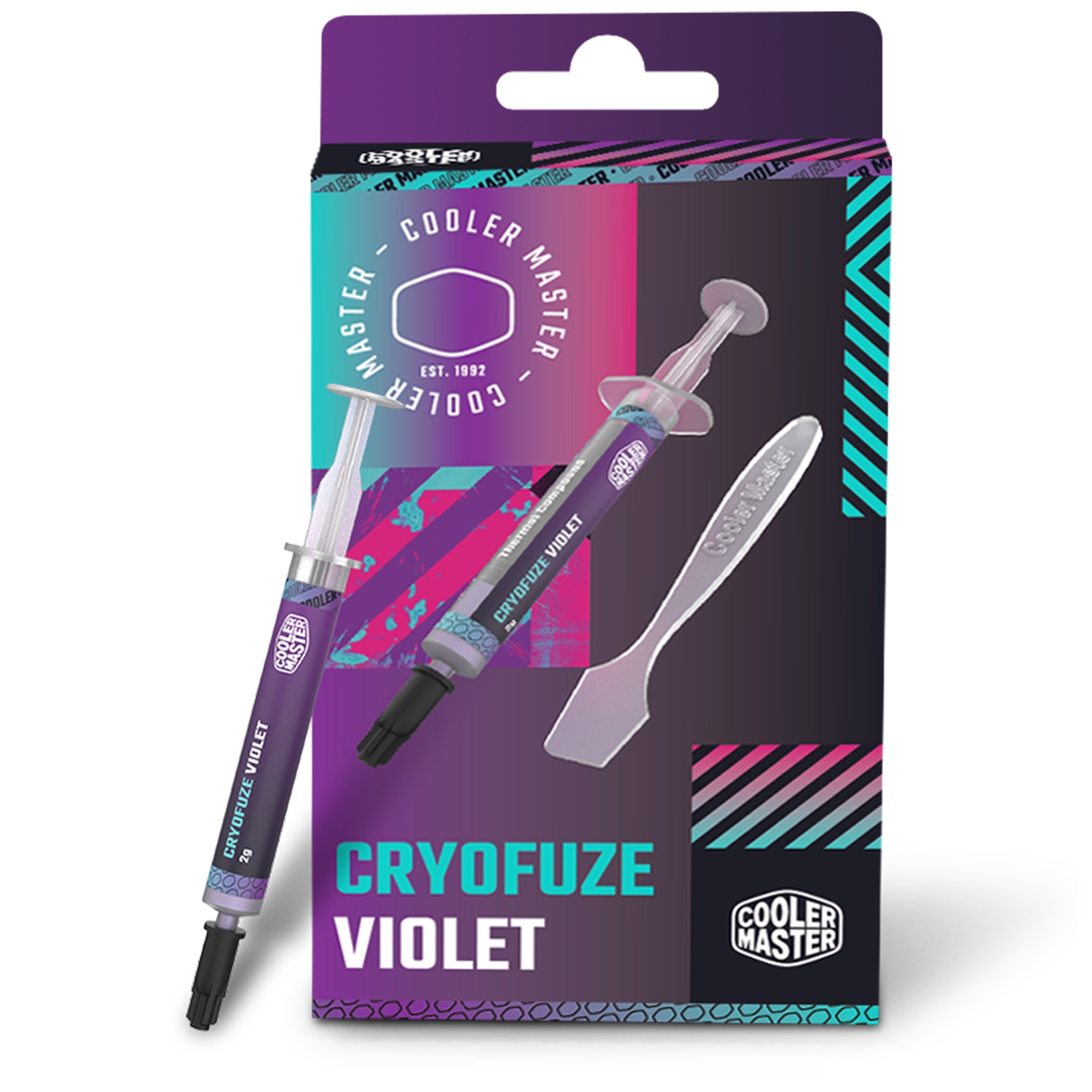 COOLER MASTER CryoFuze Violet Thermal Compound Syringe, 2g, Violet ...