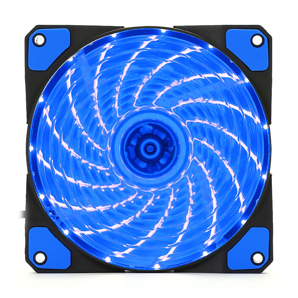 Jedel 120mm Blue LED PC Case Cooling Fan - DigiDirect