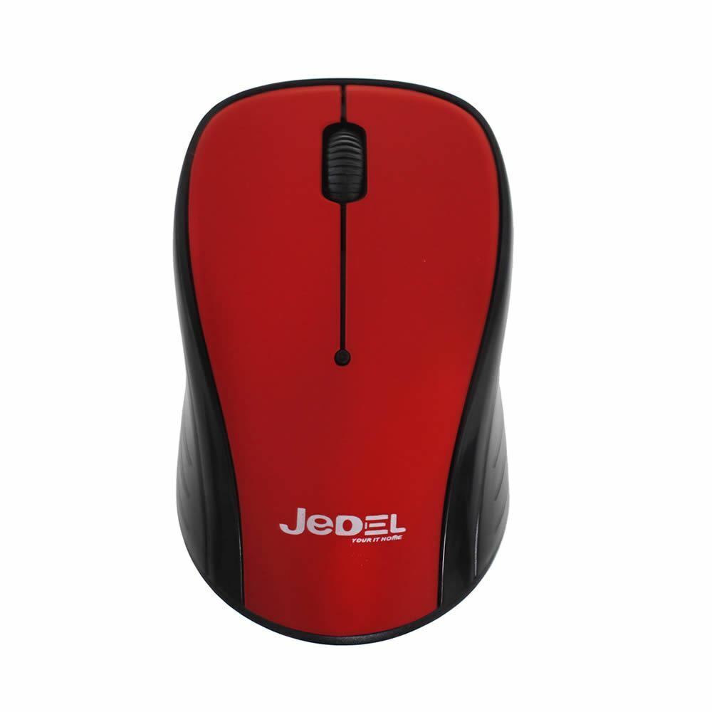 Jedel W920 Red Wireless Optical Scroll Mouse - DigiDirect