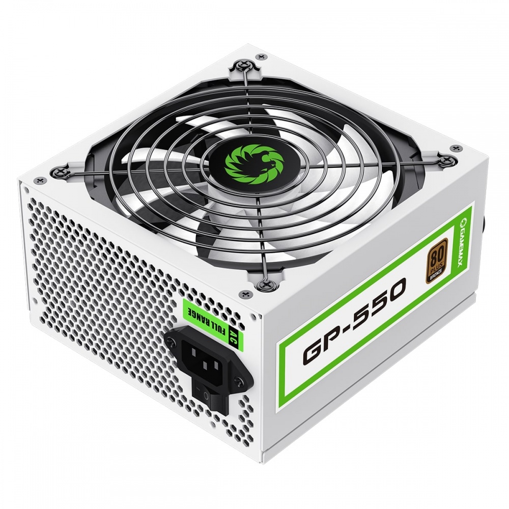 GameMax GP550 White 550W ATX PC Power Supply PSU 80 Plus Bronze ...